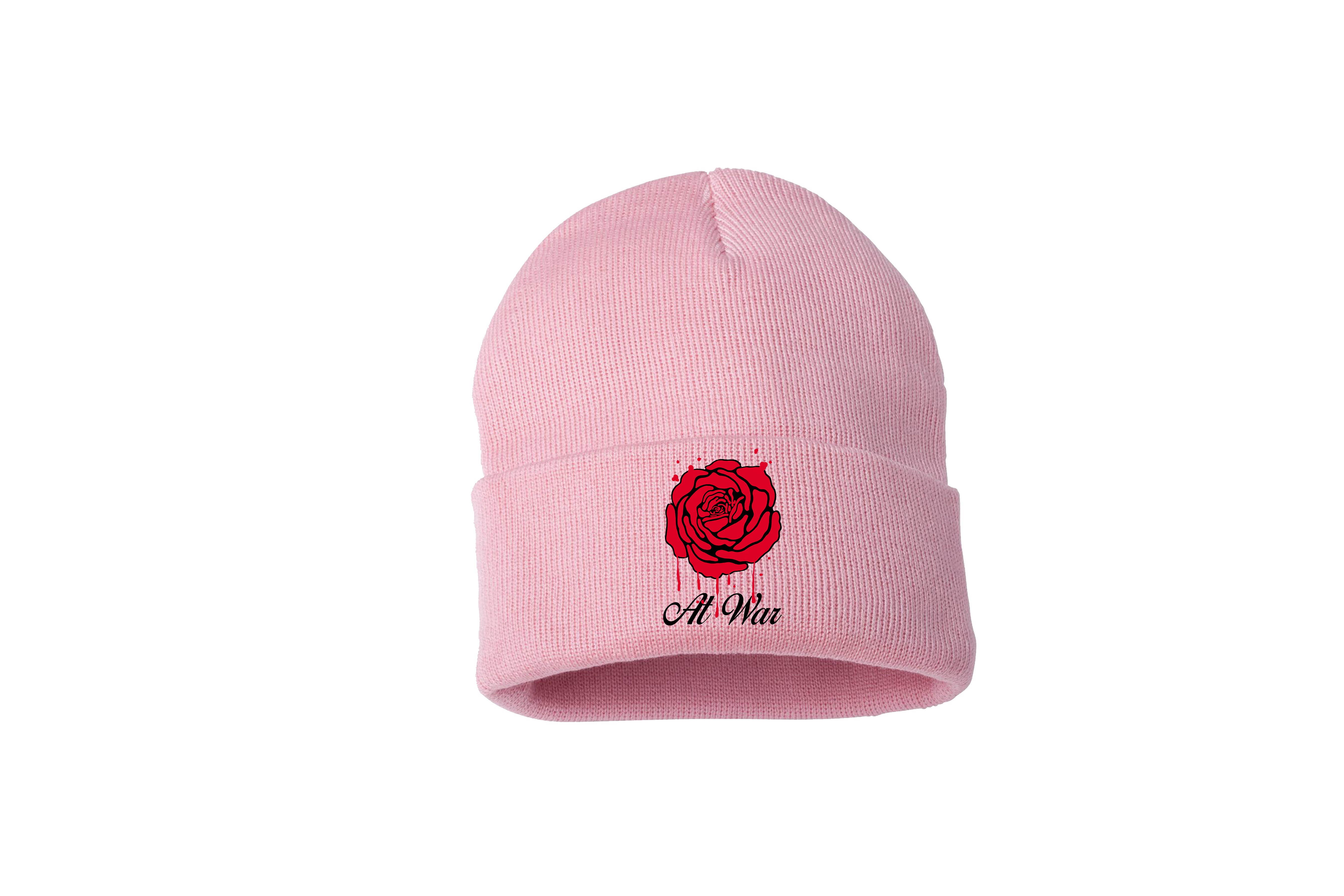 The Rose Beanie (PINK) – atwarworldwide